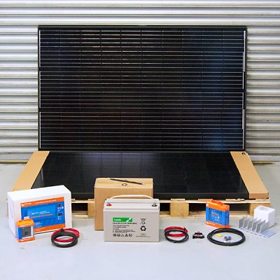 Small Off-grid Solar Panel Kits and Systems. Includes Batteries